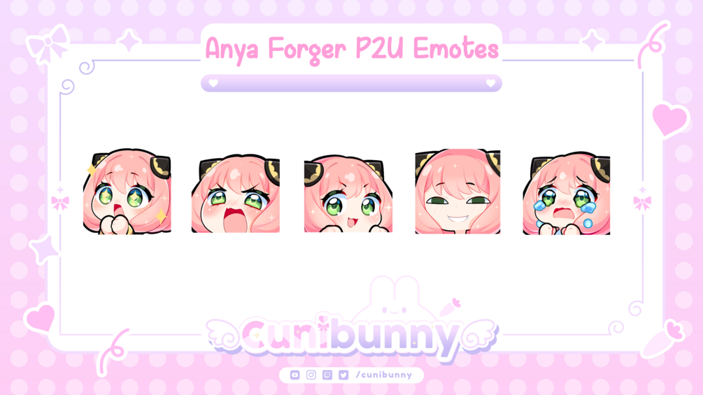 Anya Forger P2U Emotes