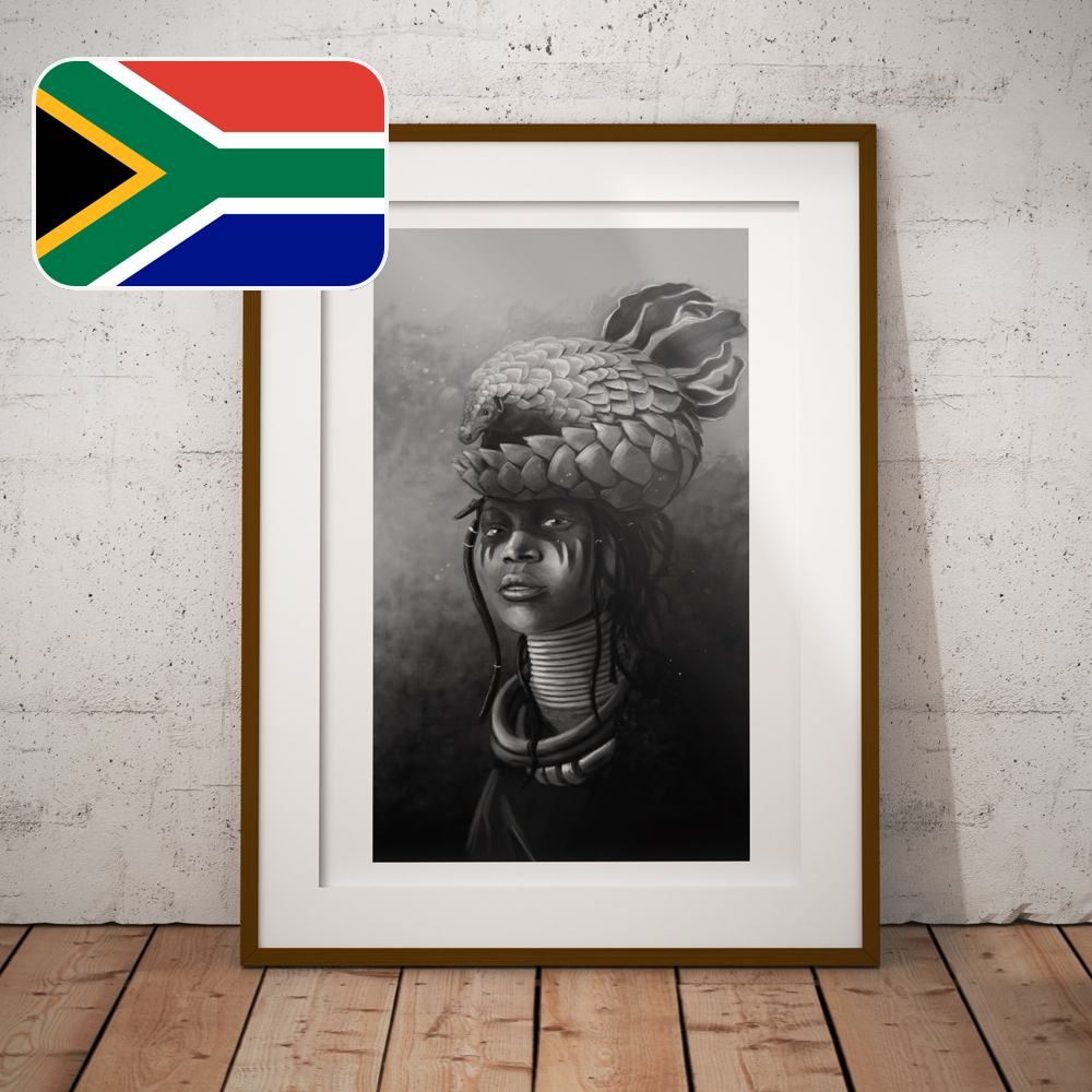 SA - Pangolin Woman Print