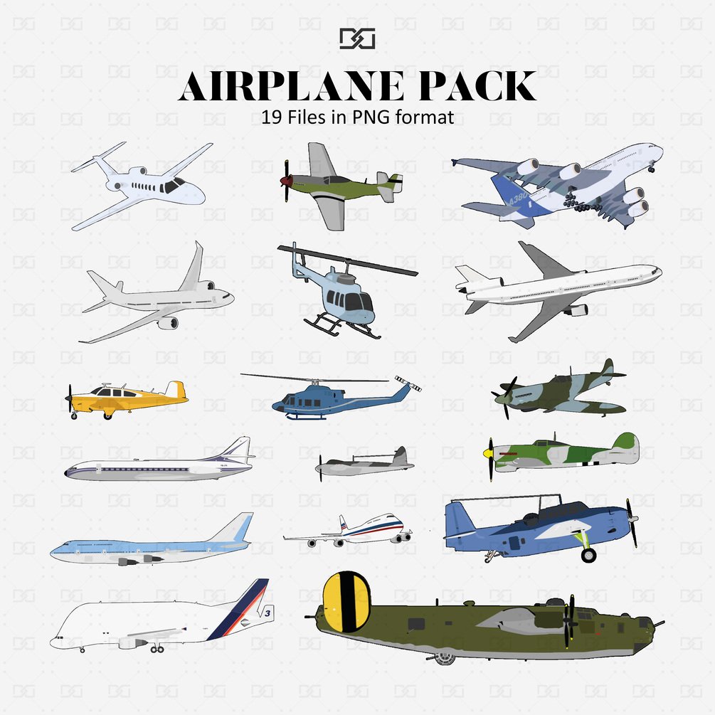 17 Vector Airplane Pack