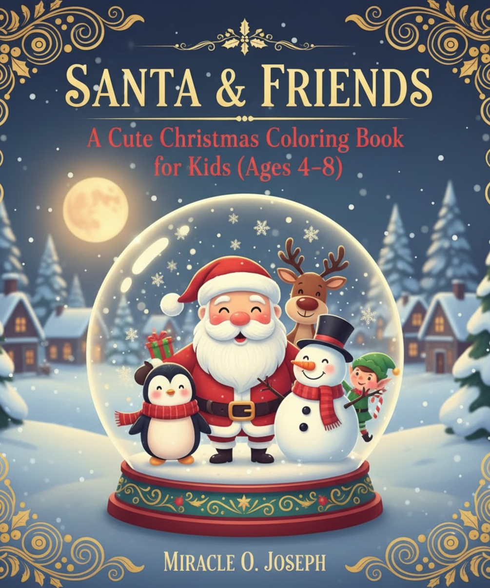 Santa and Friends - Coloring Book (PDF)