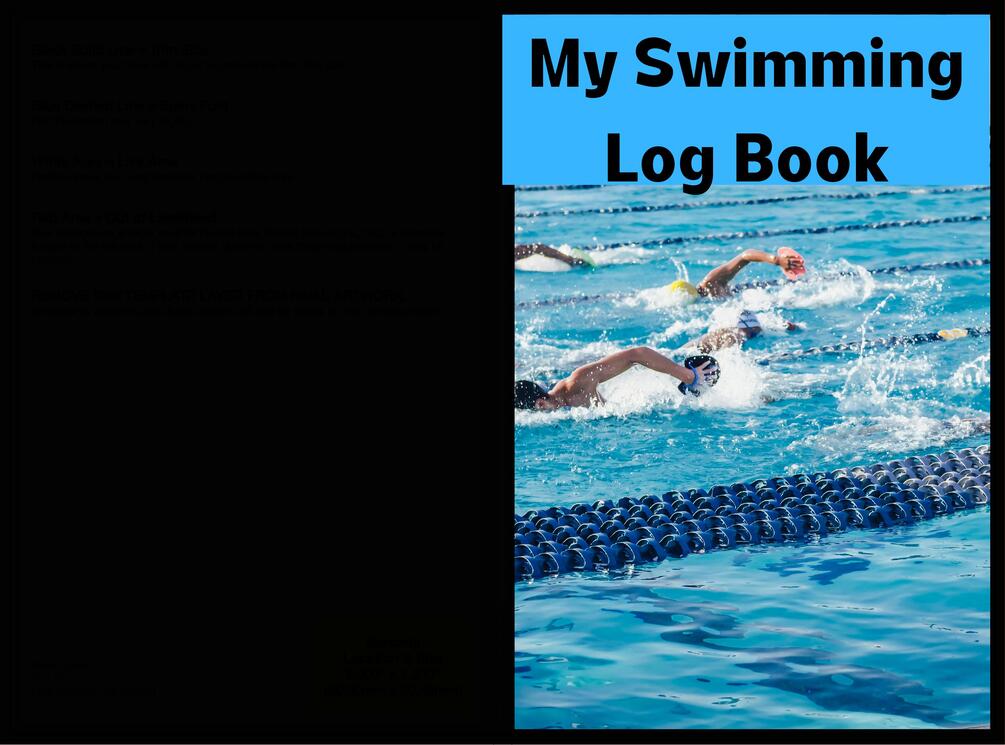 SWIMMING LOG BOOK