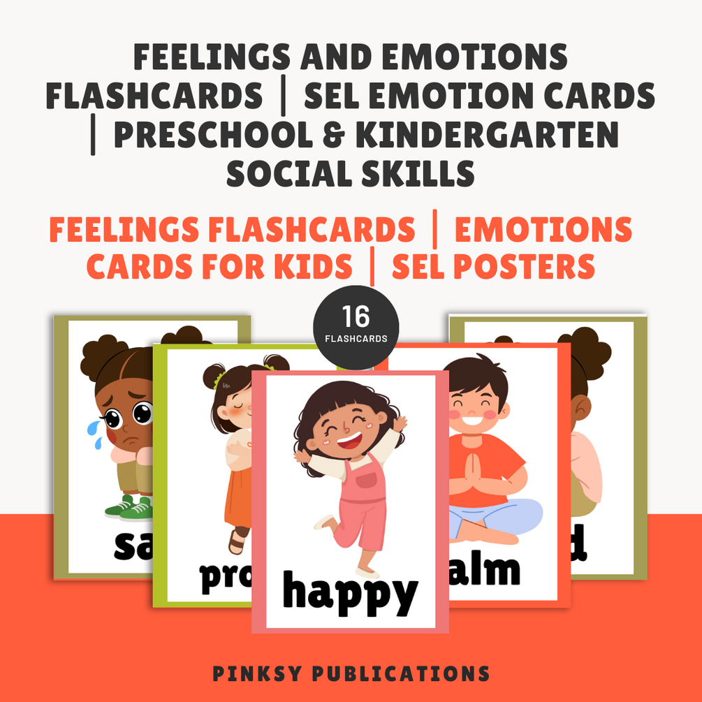 Feelings and Emotions Flashcards | SEL Emotion Cards | Preschool ...