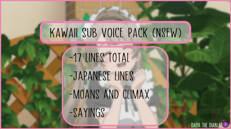 Kawaii Sub (NSFW Voice pack)
