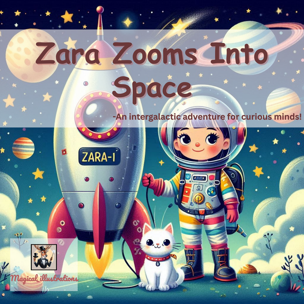 Zara Zooms Into Space – Complete Adventure Bundle (eBook + Printable)