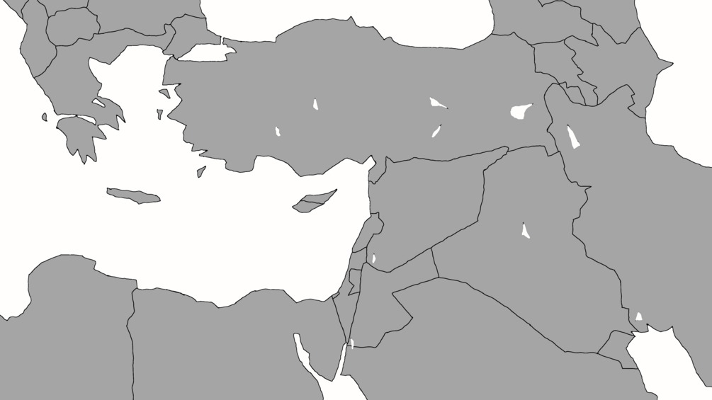 Middle East Map 4k