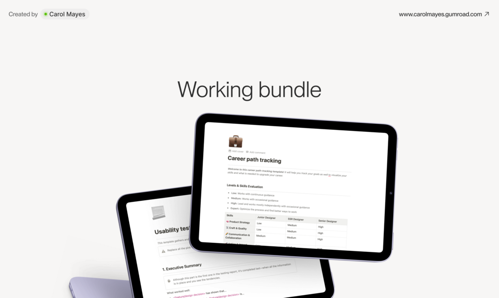 Working bundle