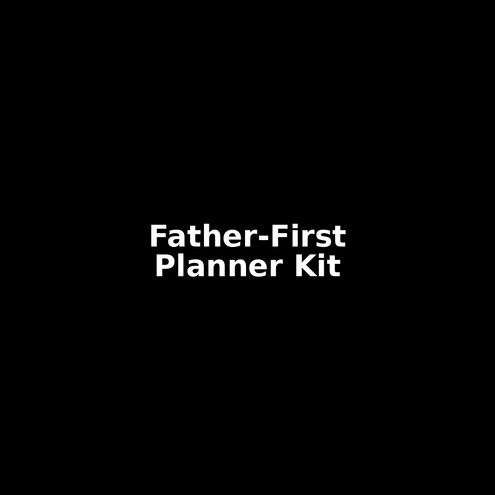 Black Barn: Father-First Planner Kit