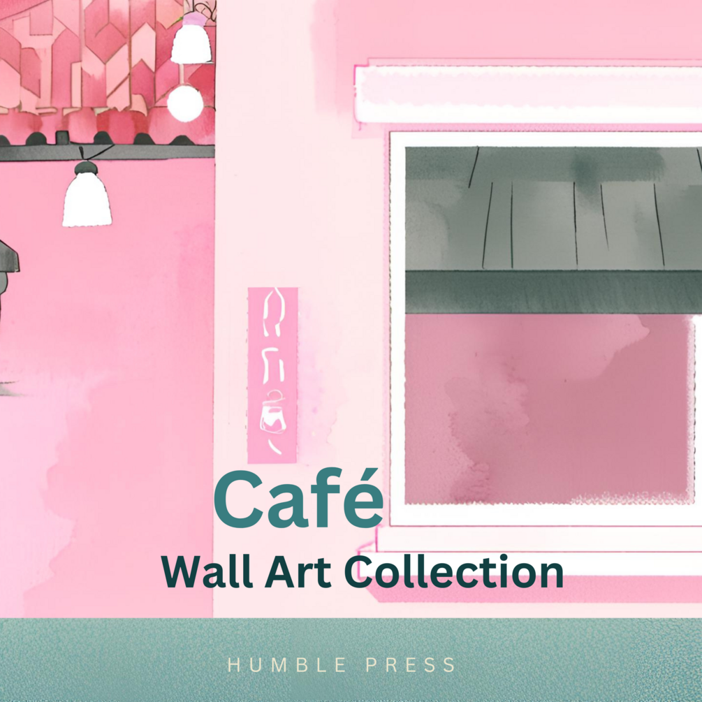 Café Printable 5.76" x 7.68" Wall Art