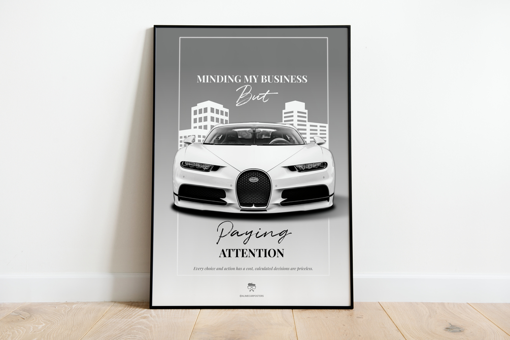 Bugatti Chiron Poster | Digital Download - Luxury Car Wall Art, Garage ...