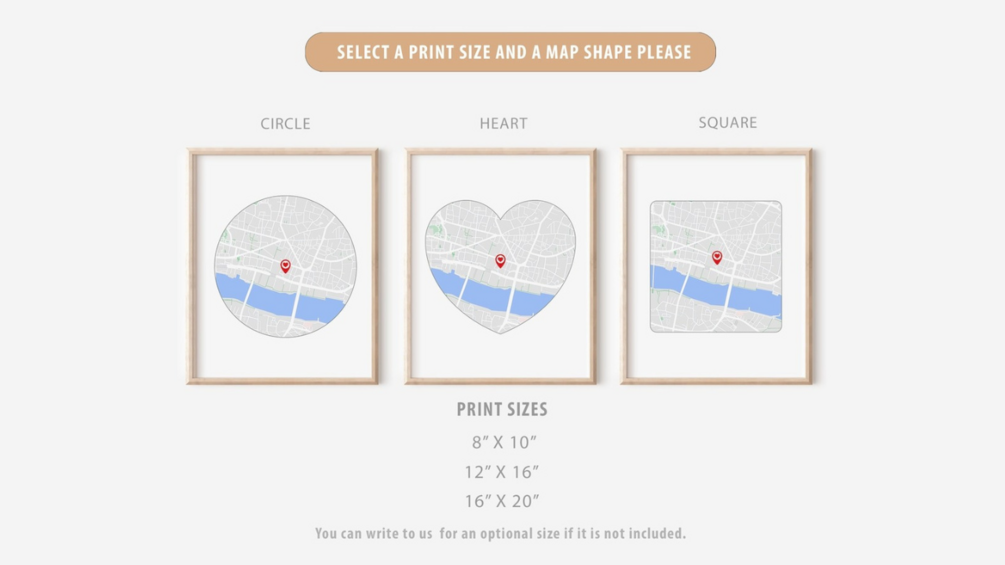 Digital Our First Home, Home is Where the Heart Is, Gift Map Print ...