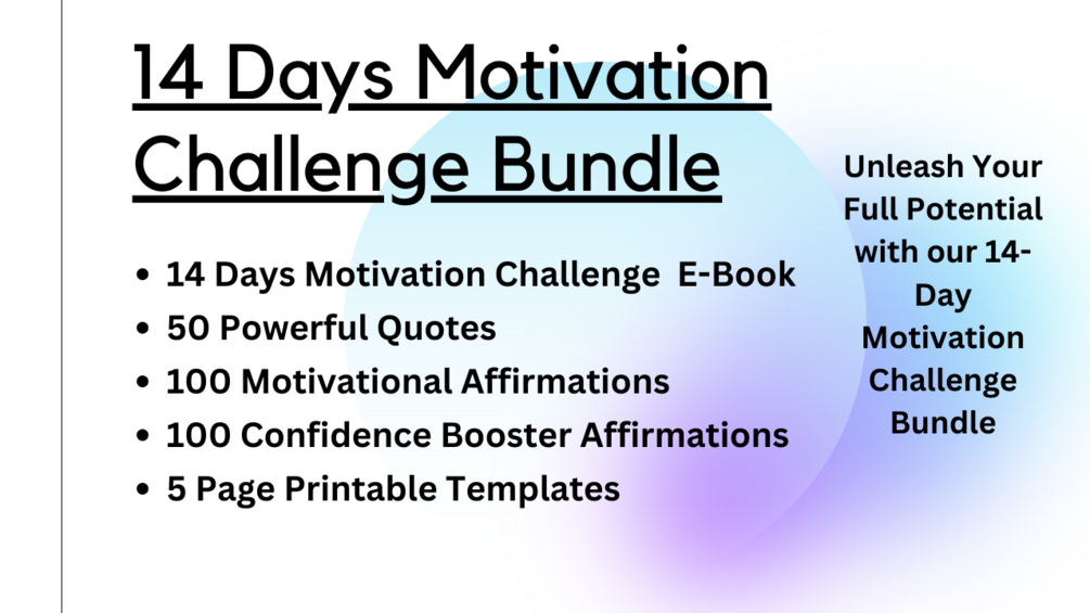 14 Days Motivation Challenge Bundle