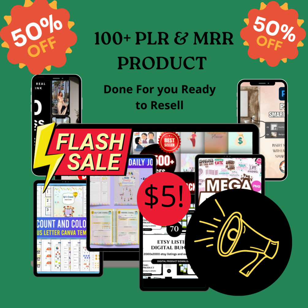 100+ Digital product [PLR & MMR]