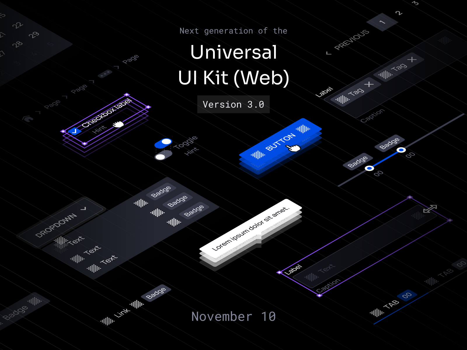 UNIVERSAL UI KIT (WEB) v3.0 | November 10 - 123done