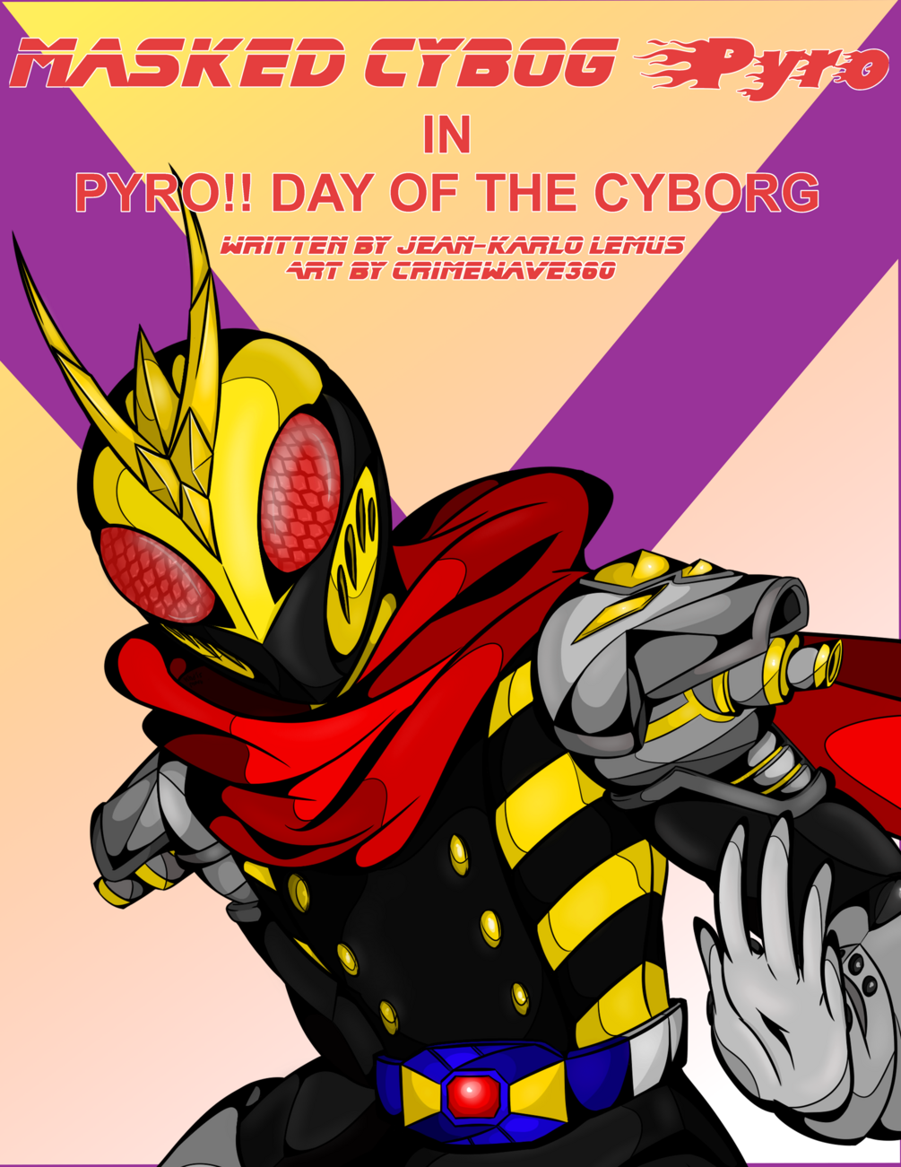 Masked Cyborg Pyro in "PYRO!! Day of the Cyborg"