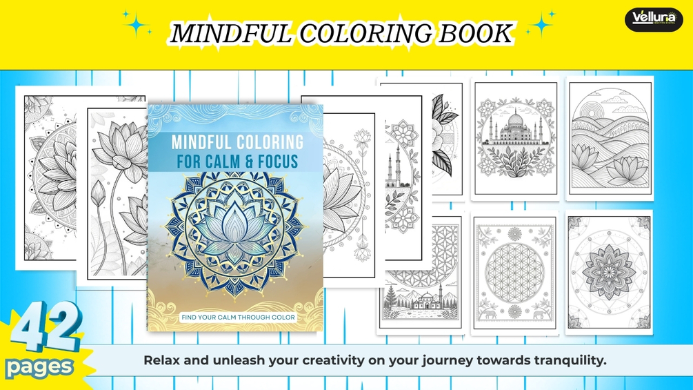 Mindful Coloring Book – Relax & Unwind