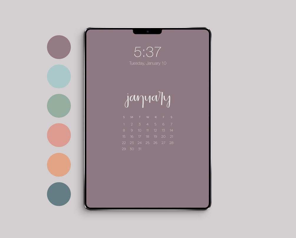 2023 iPad Calendar Wallpaper