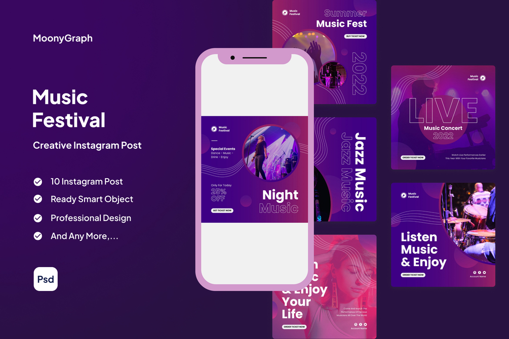 Music Festival - Instagram Post