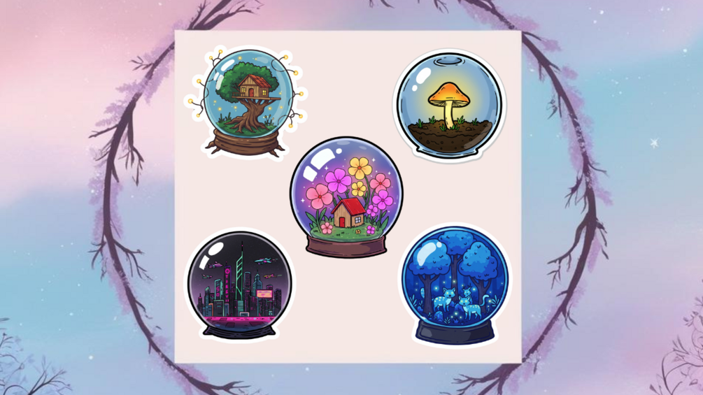 Magical Sticker Set – Creative Fantasy Designs