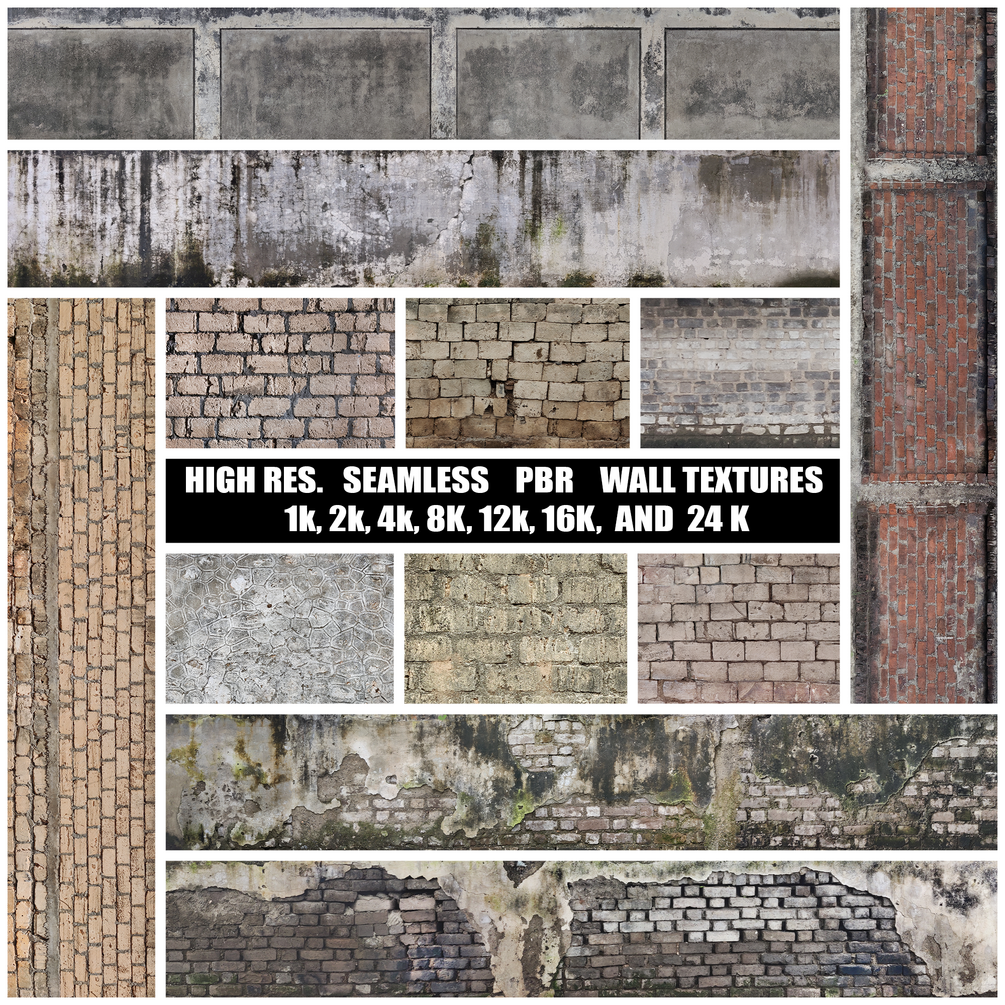 PBR Wall Textures | High-Resolution Texture Pack
