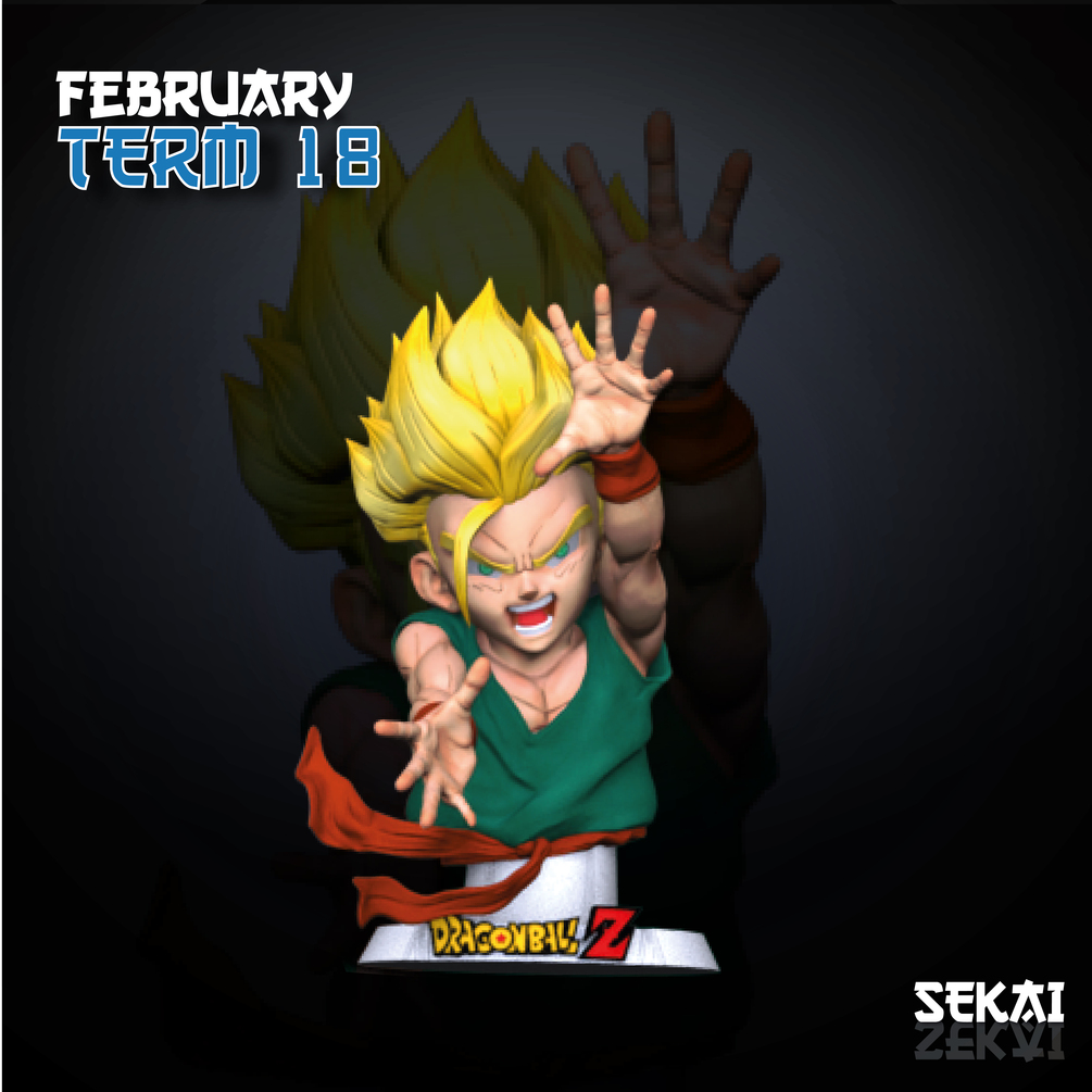 Trunks Bust - Sekai 3D Models - Tested and Ready for 3D printing