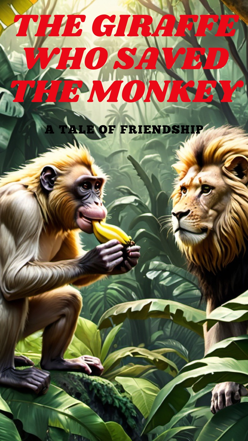 A Giraffe Who Saved The Monkey Story - A Tale of Friendship