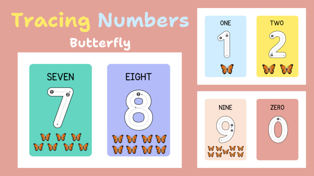 Tracing Numbers: A Butterfly Adventure (Printable)