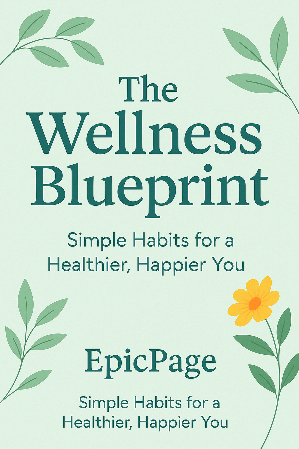 The Wellness Blueprint Simple Habits for a Healthier Happier You