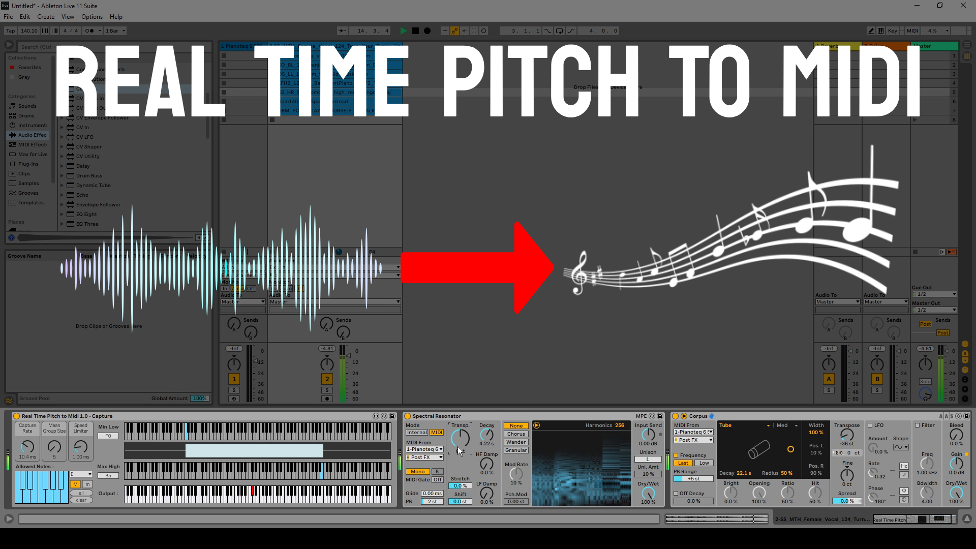New Real Time Pitch to MIDI Device - Free - Tom Cosm