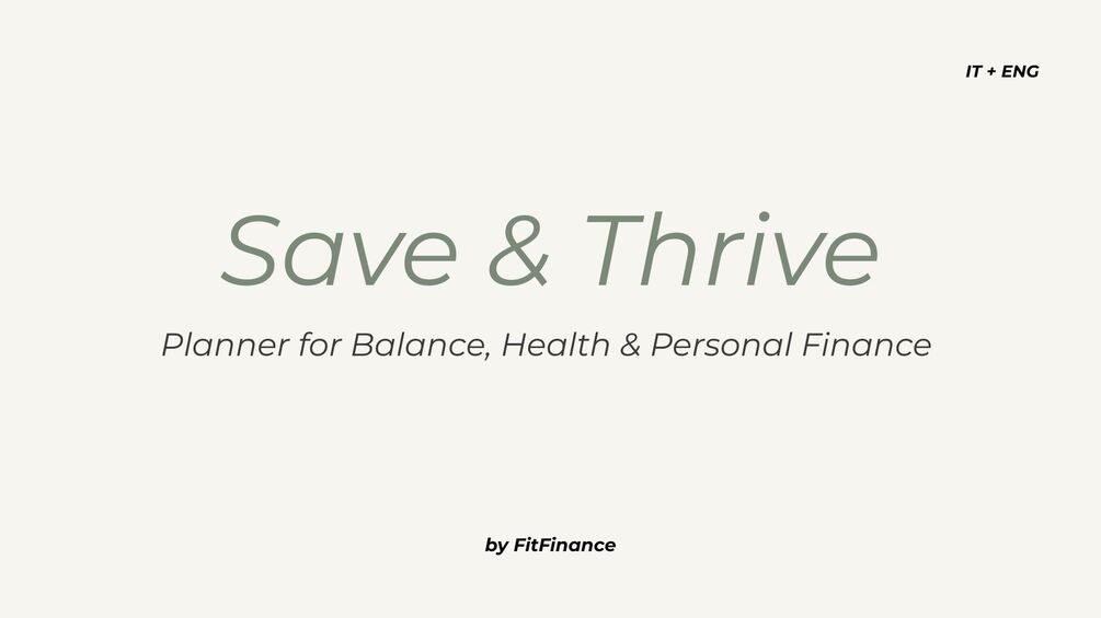 Save & Thrive – Digital Planner for Balance, Health & Personal Finance ...