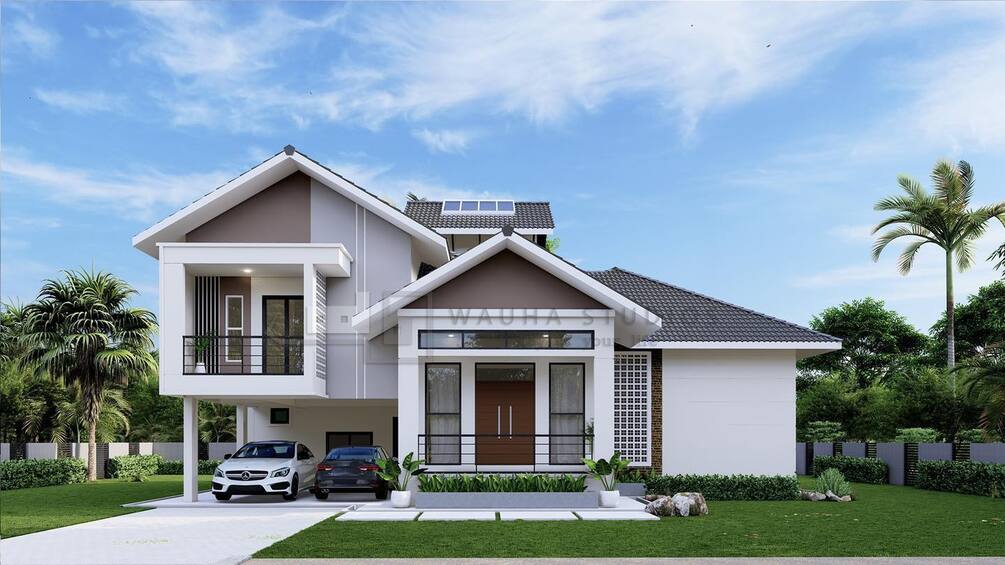 Edesign IYD002 | 5 Bedrooms 4 Bathrooms | Indoor Yard Design | House ...