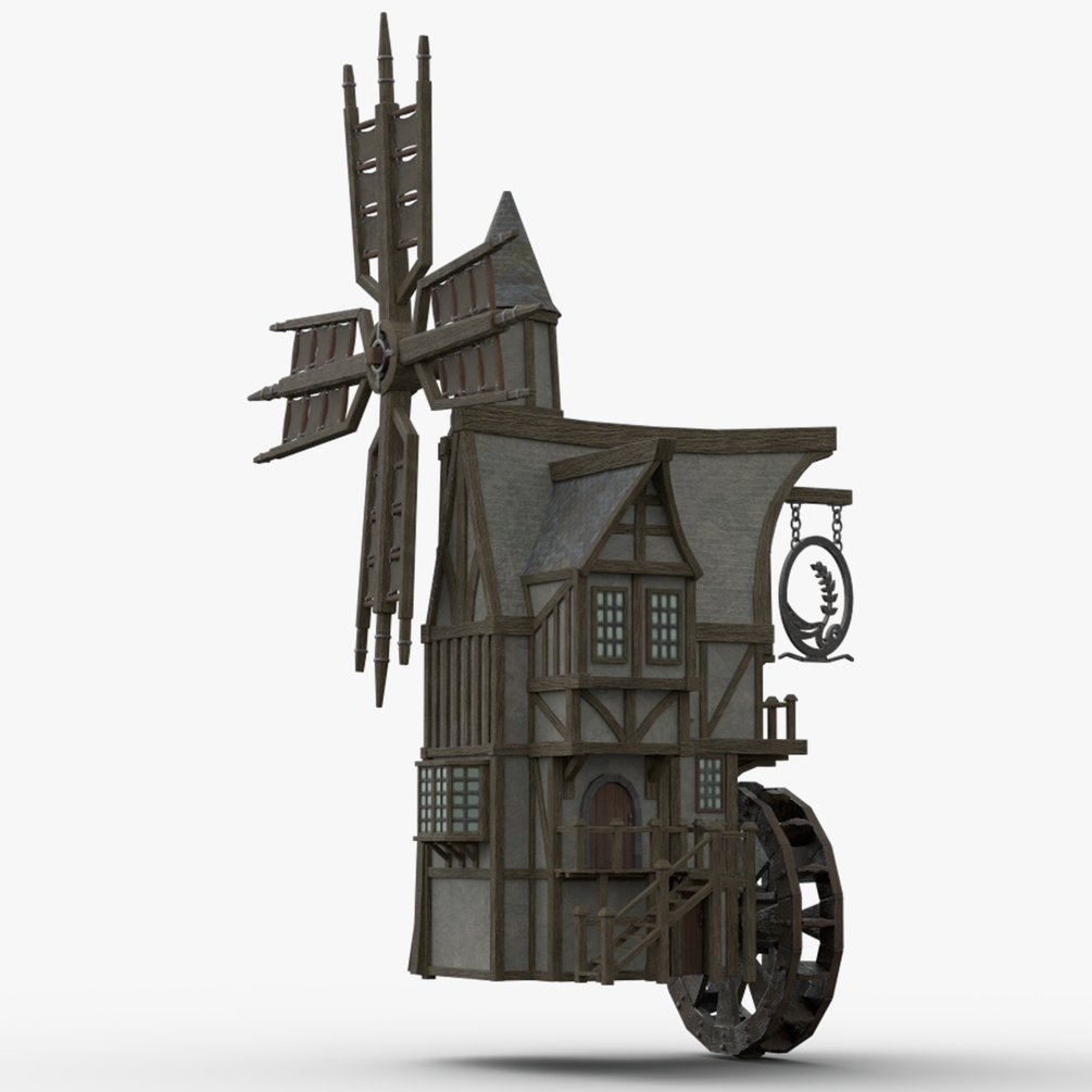 Medieval Windmill Model Pack - Blender and Unreal Engine 5