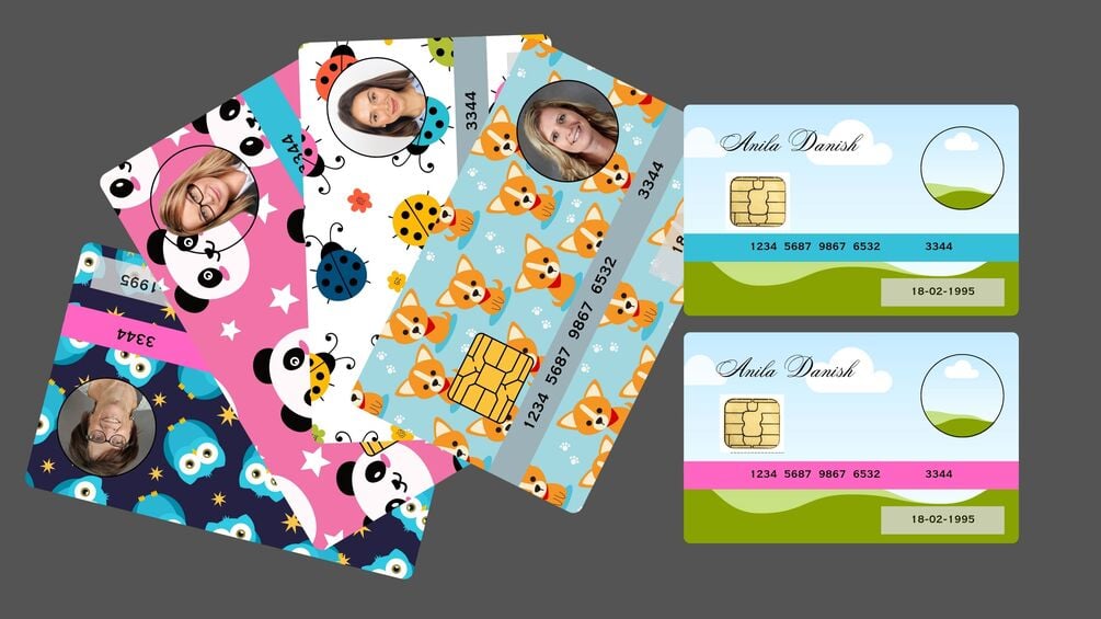 Custom Credit Card Template – Printable & Canva Editable Design with ...