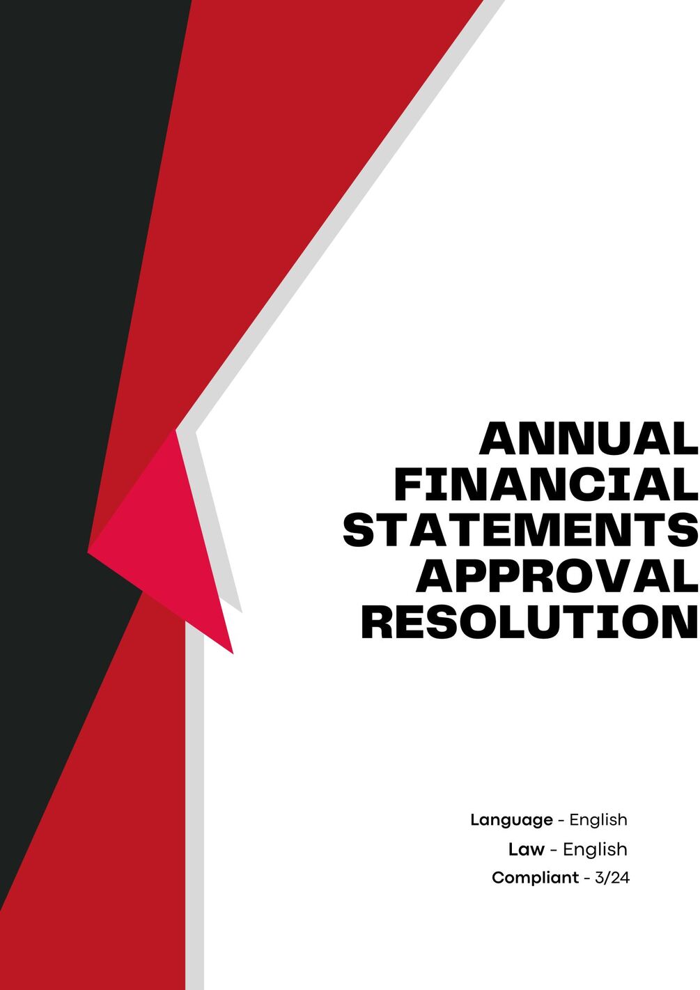 Annual Financial Statements Approval Resolution