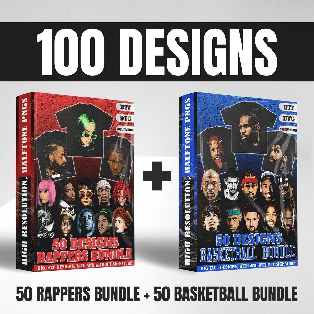 100 Designs of Basketball players and Rappers Big Face Head Png Tee ...