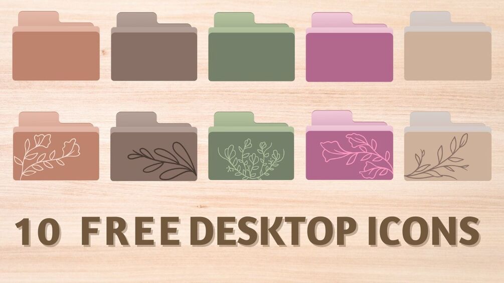 10 FREE DESKTOP FOLDER ICONS for MAC & WINDOWS