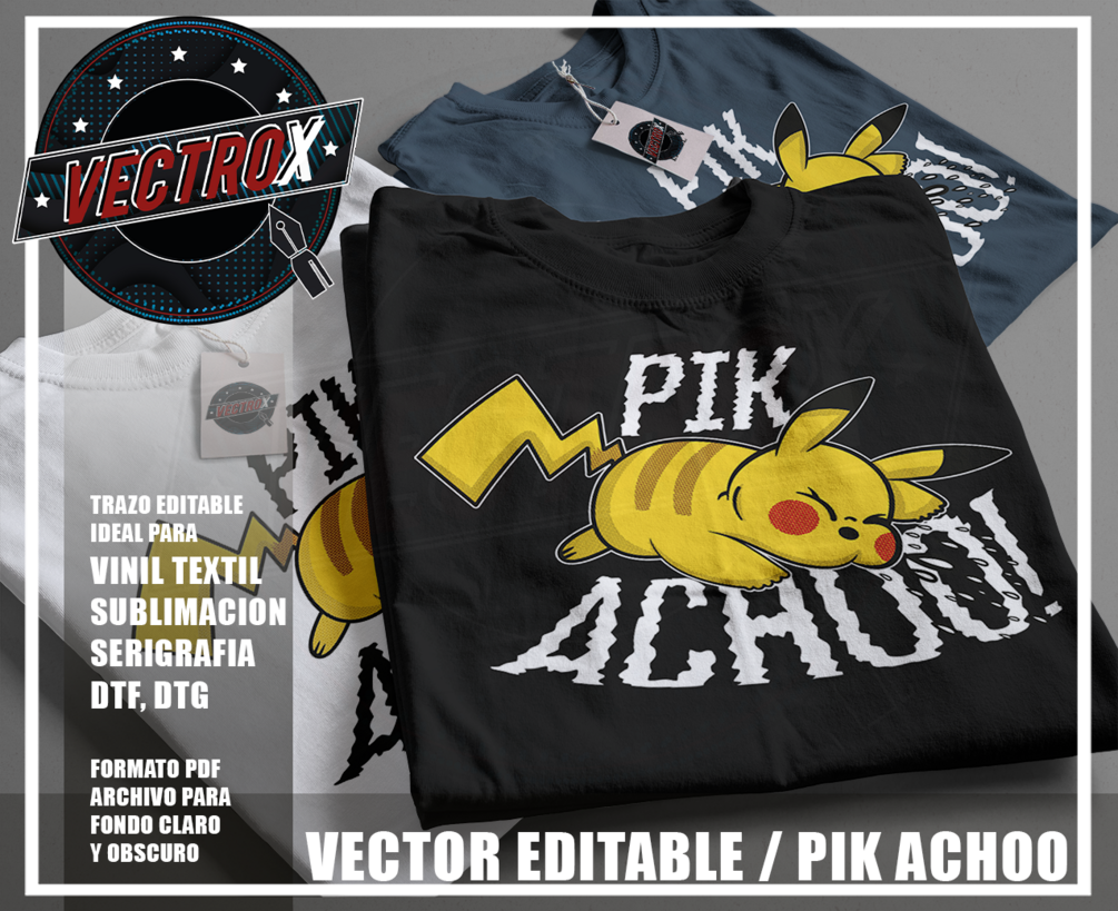 Vector Editable - Pik Achoo