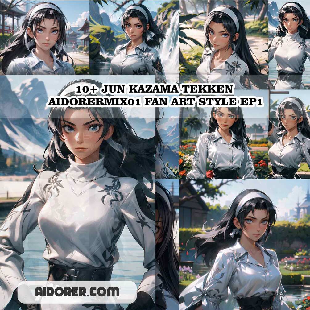 10+ JUN KAZAMA TEKKEN AIDORERMIX01 FAN ART STYLE EP1