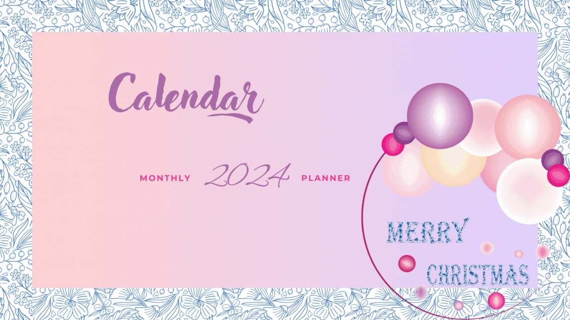 Calendar model 2024-12 Month, Minimalist Wall and Desk Calendar with ...