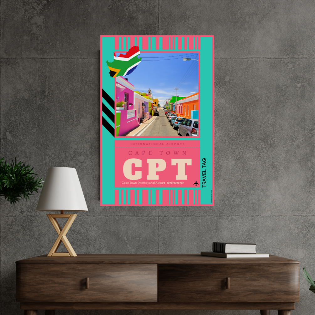CPT CAPE TOWN PRINTABLE AIRPORT CODE WALL ART