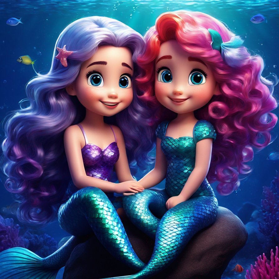 The Sparkling Sea: A Mermaid's Tale of Friendship - story for kids