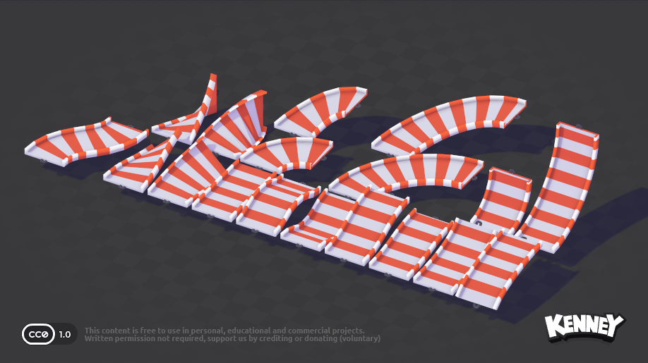 (FREE PRODUCT) Modular Toy Car Kit 3D Model