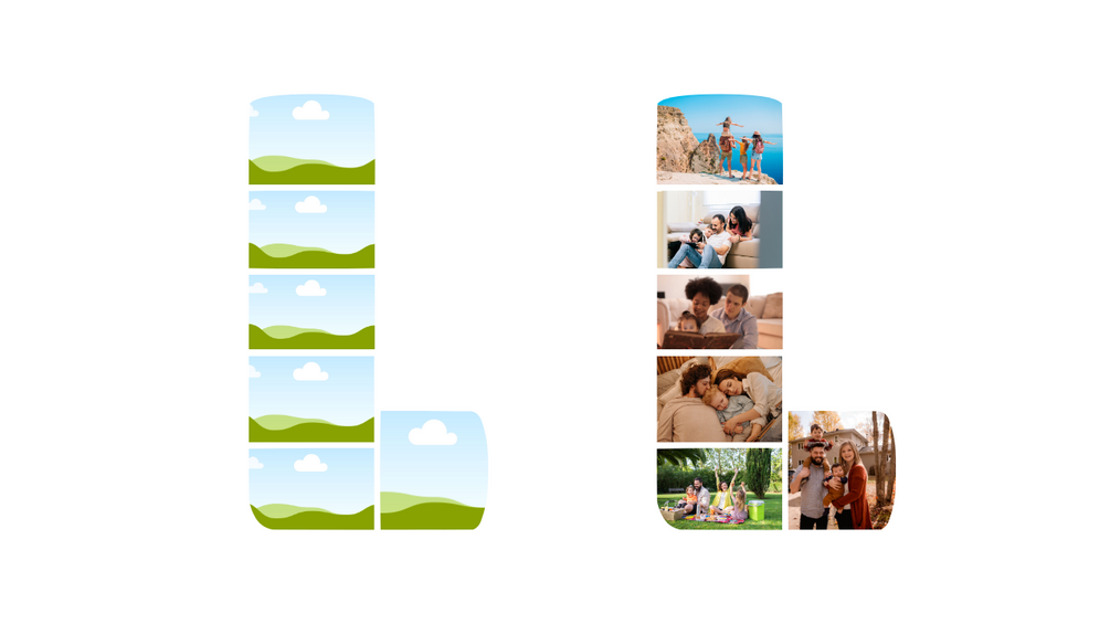 Alphabet L Photo Collage Template Alphabet Card Editable Canva Design ...