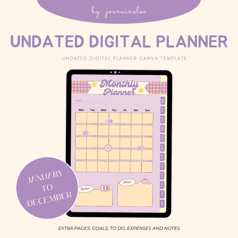Digital Monthly Planner