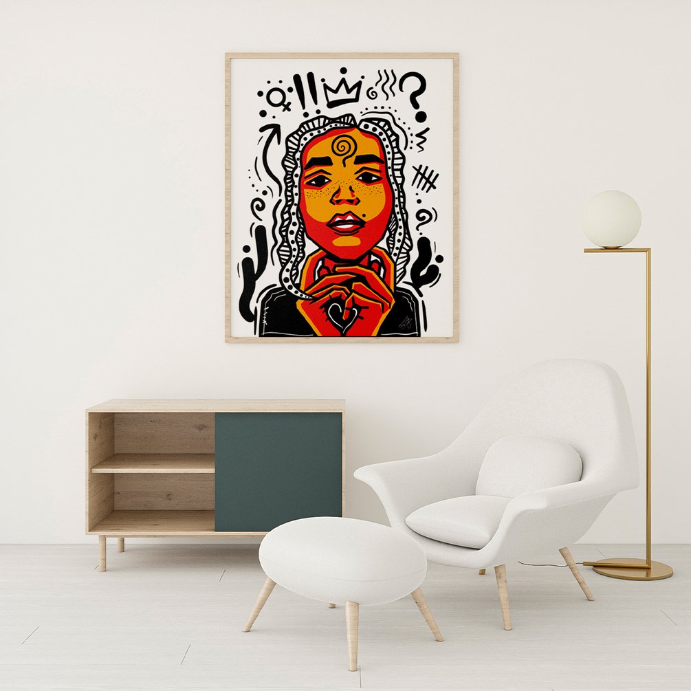 The Thinking Queen - Modern Art