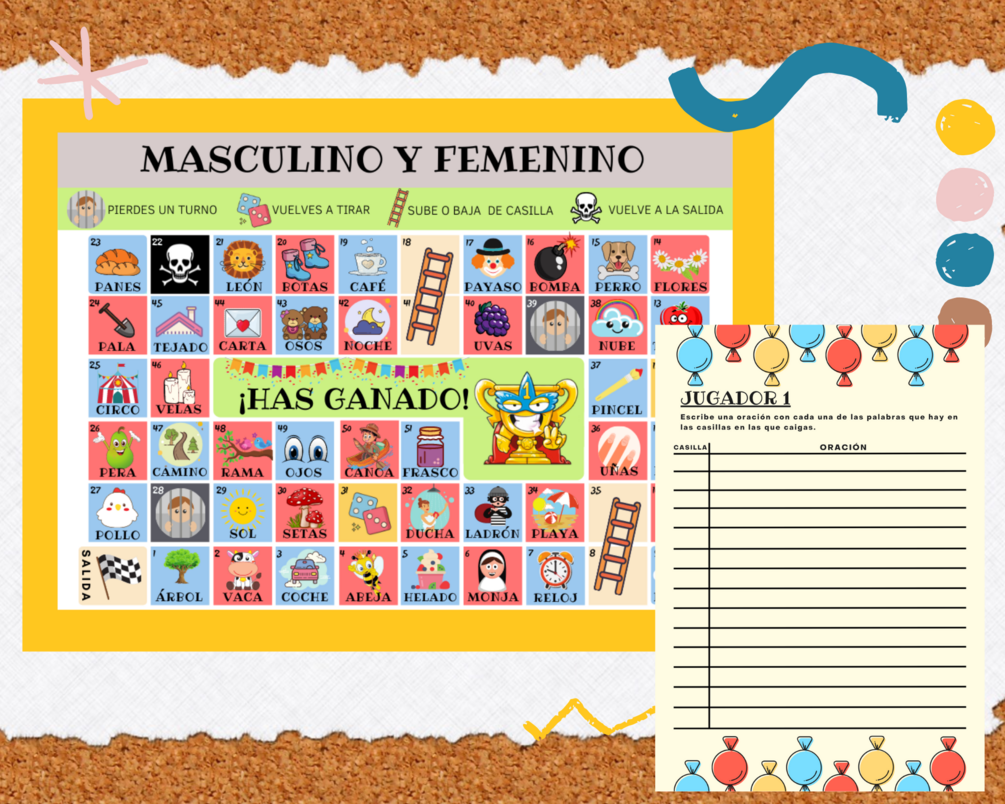 Tablero Masculino y Femenino