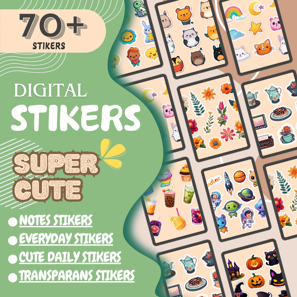 Digital Sticker Cute Pack