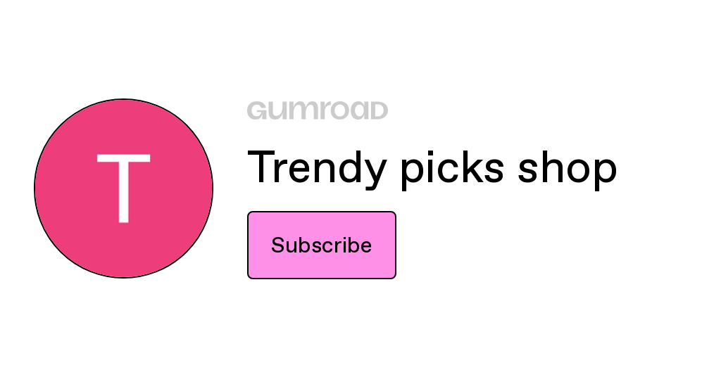 Trendy picks shop