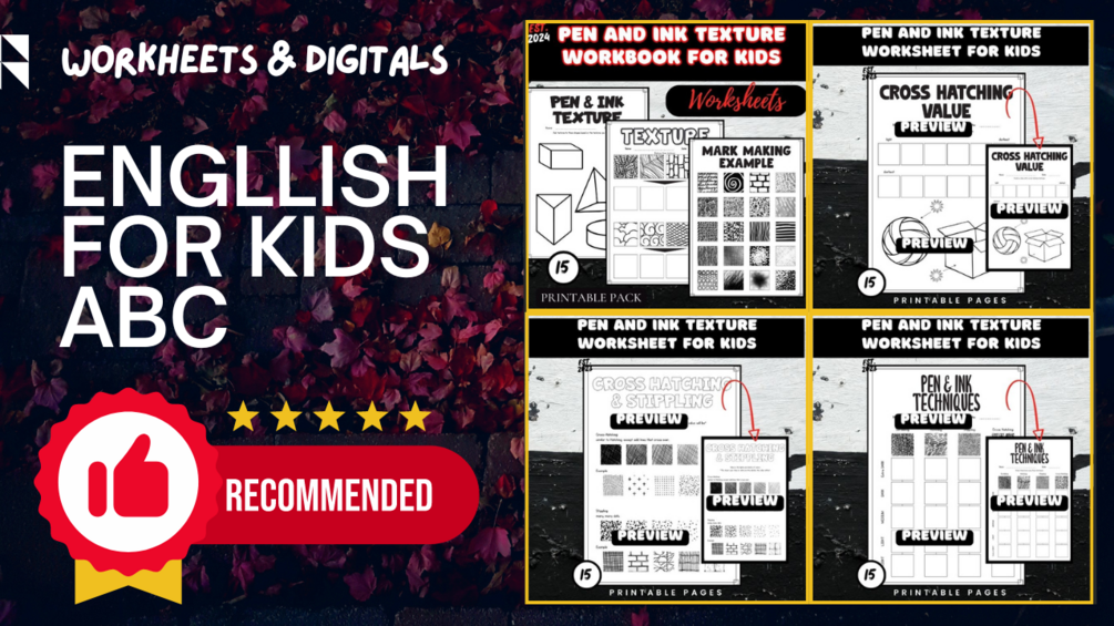 Pen and Ink Texture Worksheet