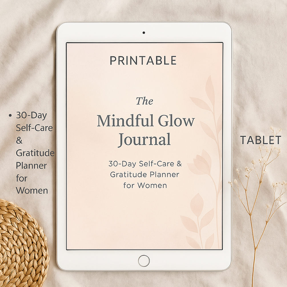 The Mindful Glow Journal – 30 Days to Self-Care & Gratitude