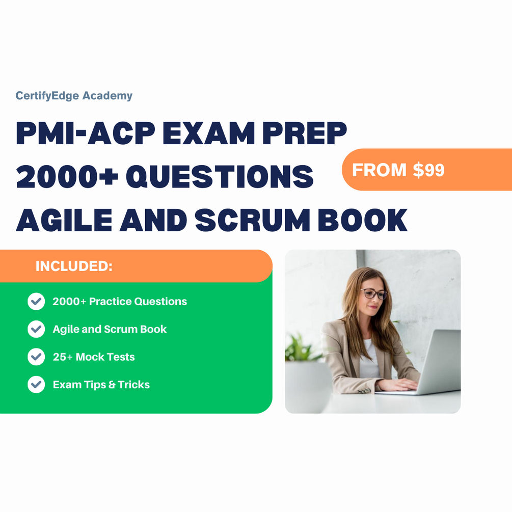 PMI-ACP 2000+ Exam Questions + Agile and Scrum Book + 25+ Mock Tests ...